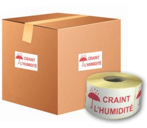 Étiquettes lourd heavy adhésives pour colis, pour des envois à l'étranger